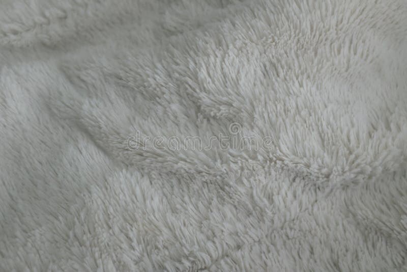 Closeup Shot of a White, Soft, and Smooth Texture Throw Blanket Stock ...