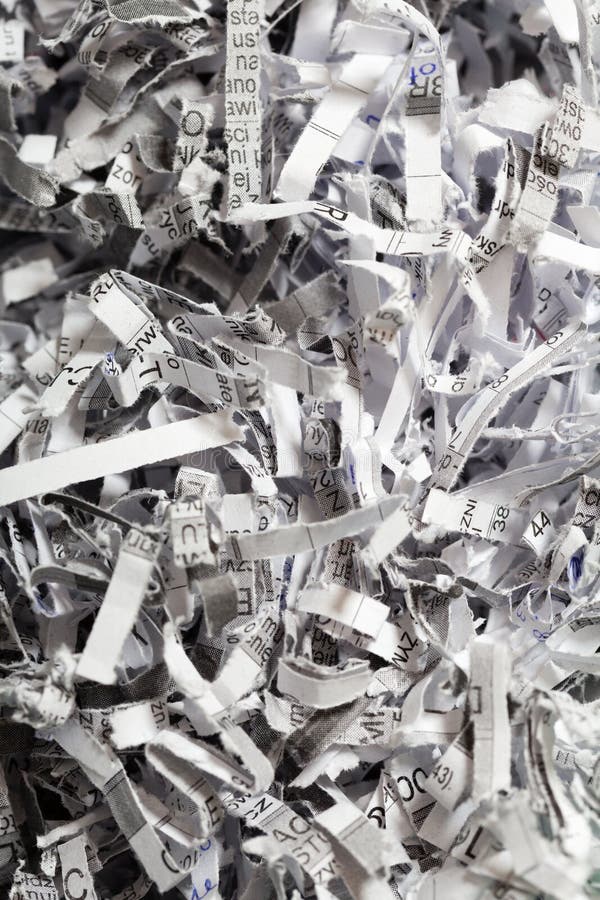 Closeup of Shredded Paper As Abstract Background Stock Image - Image of ...