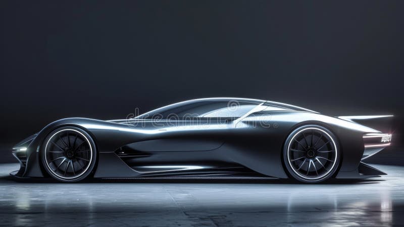 A Closeup of the Side View Showcases the Cars Low Streamlined Profile ...