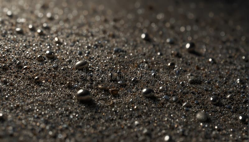Closeup of Silver Sand Texture Ai Generated Stock Illustration ...