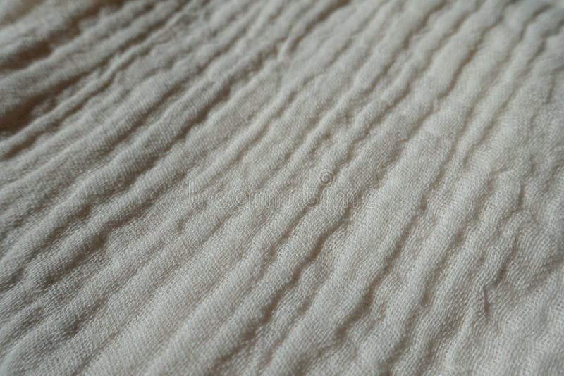 Closeup of Simple White Cotton Muslin Fabric Stock Image - Image of ...