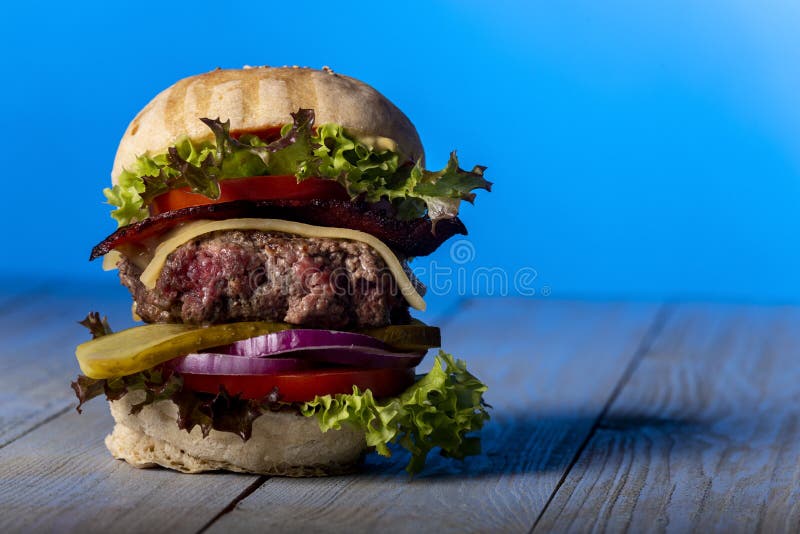 Cheeseburger stock image. Image of juicy, fastfood, american - 255391423