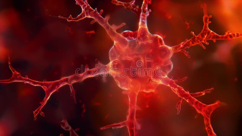 A Closeup of a Single Red Algae Cell Showing Its Unique Starlike Shape ...