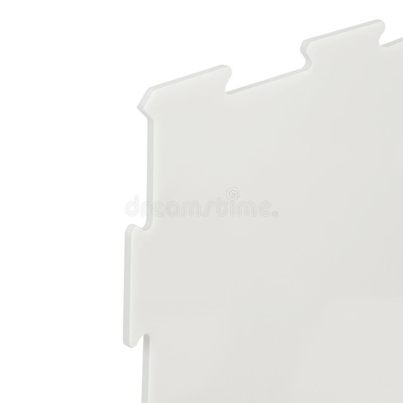 Closeup of a Single White Paper on a Completely White Background Stock ...
