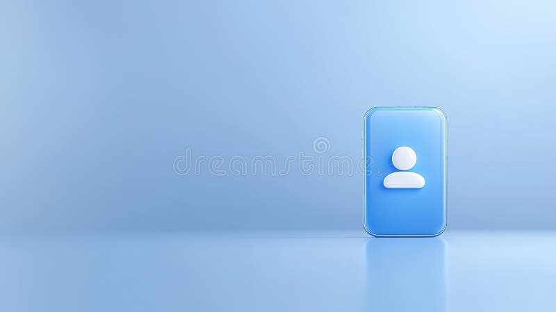 Closeup of a Sleek Blue Phone with Prominent White Button, Glimpse into ...