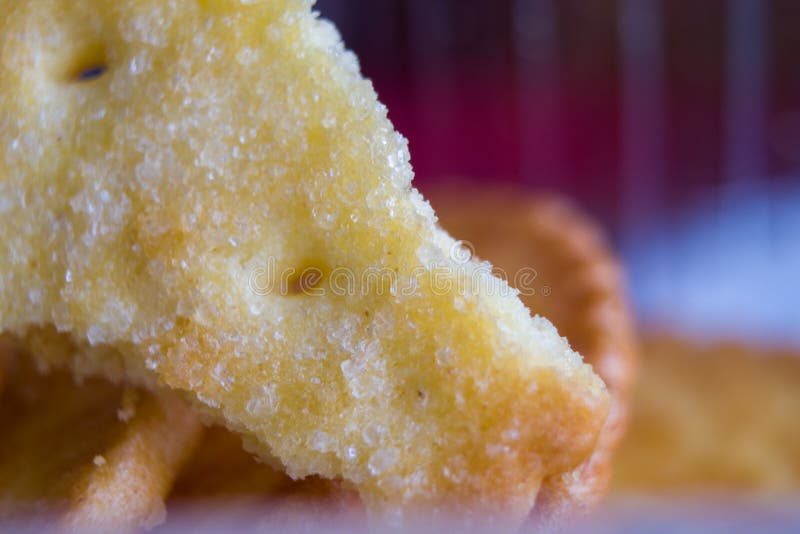 Closeup of a Slice of Sweet Chips Stock Image - Image of dessert ...