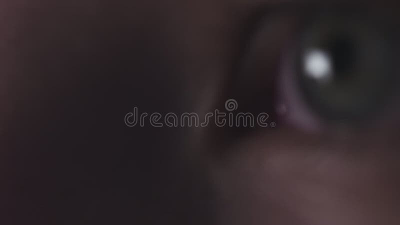 Closeup Slow Motion of Teenage Girl without Makeup Looking Something ... Closeup Slow Motion of Teenage Girl without Makeup Looking Something ...