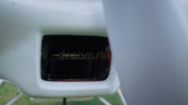 Closeup Small Airplane Part of Engine Under Propeller. Technical Detail ...