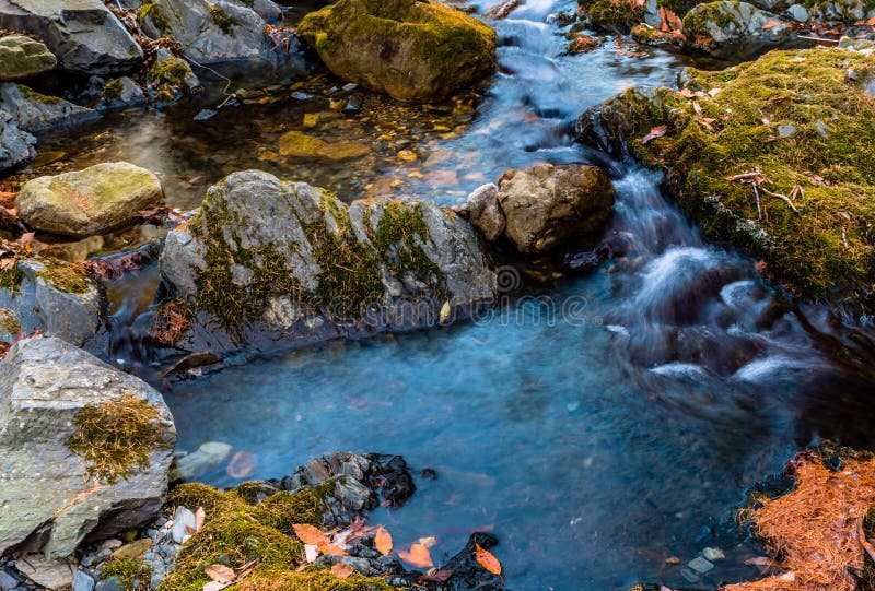 Small mountain stream stock image. Image of natural - 166708509