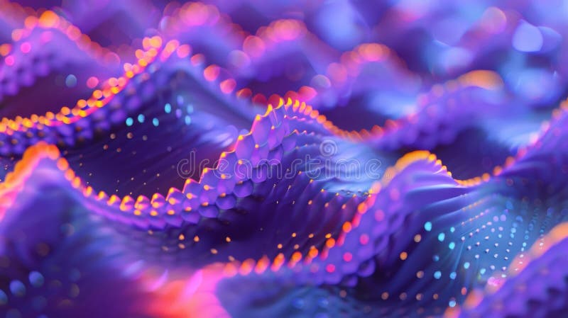 A Closeup of a Small of Nanostructures Displaying Their Uniform Shape ...