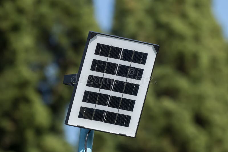 Closeup of Small Solar Cell for Home User Stock Photo - Image of ...