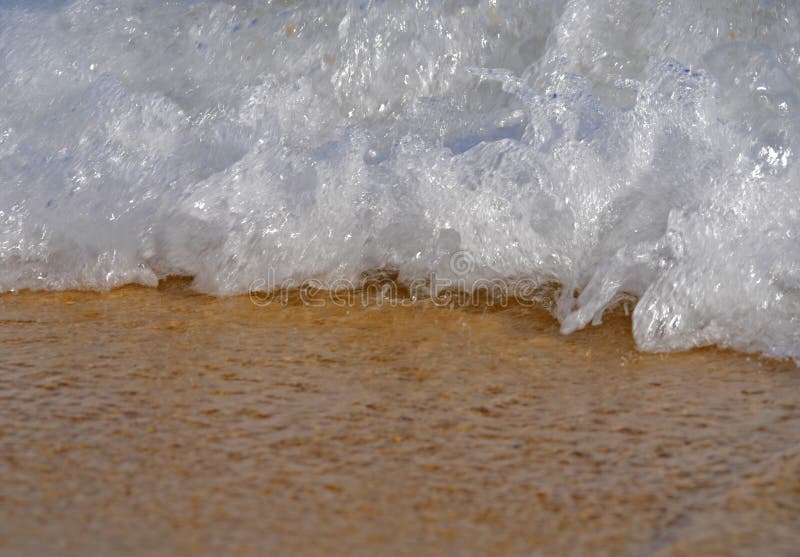 Closeup of a Small Wave Breaking Stock Photo - Image of landscape ...