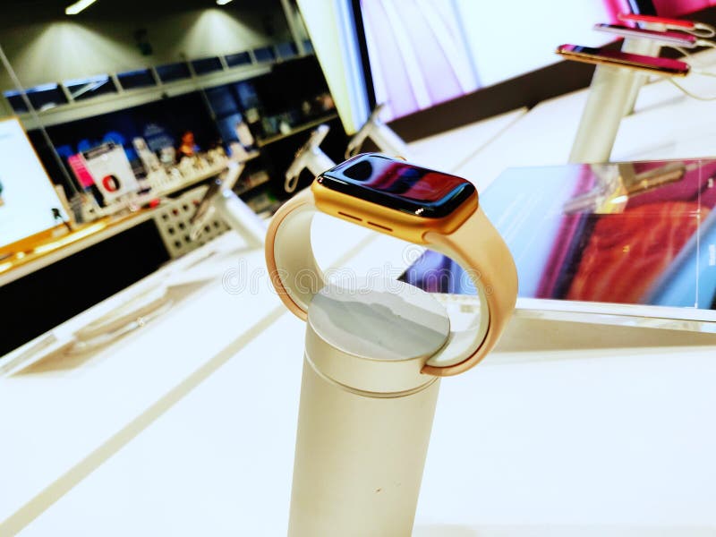 Closeup of a Smartwatch on Display at a Shop Editorial Photography ...
