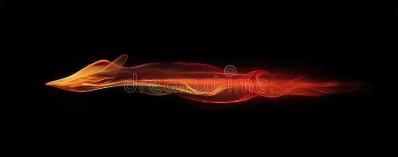 Closeup of Smoke Rising from a Fire Against a Dark Background Stock ...