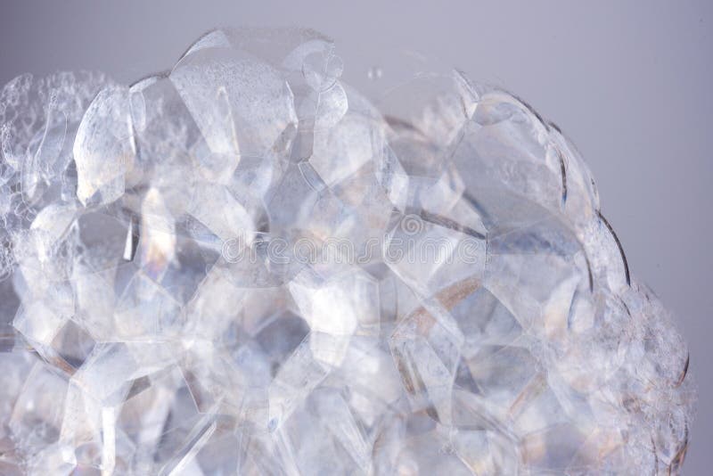 Closeup of Soap Foam Bubbles. Big and Little Bubbles. Routine of ...