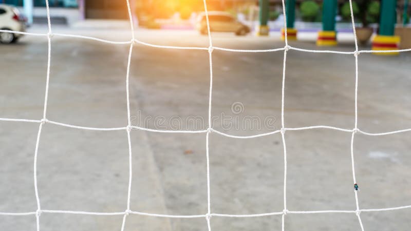 Closeup of soccer goal stock photo. Image of hunting - 114254386