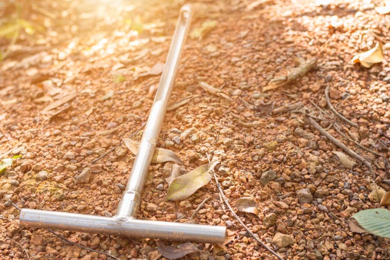 Closeup a Soil Sampling Tube on the Ground. Stock Photo - Image of core ...
