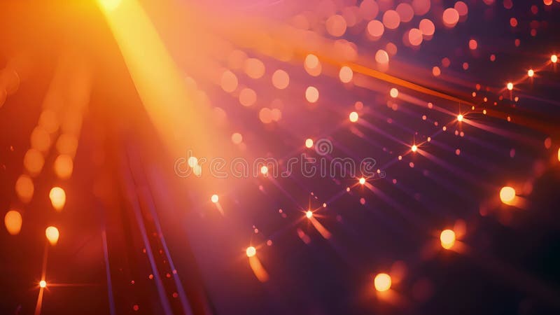 A Closeup of a Solar Cell with Beams of Sunlight Reflecting Off Its ...