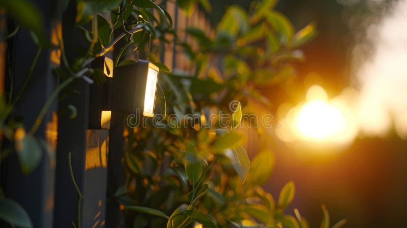 A Closeup of a Solar Garden Lights Sensor Which Detects when the Sun ...