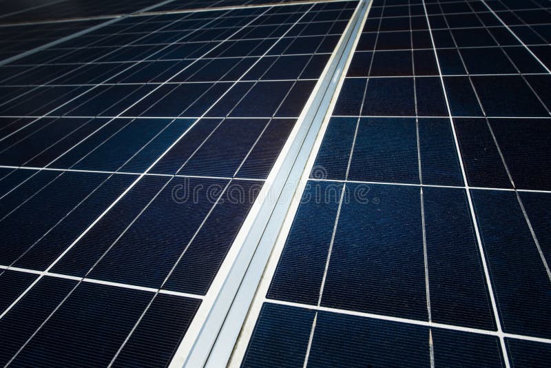Closeup of Solar Panels stock image. Image of pattern - 1689879