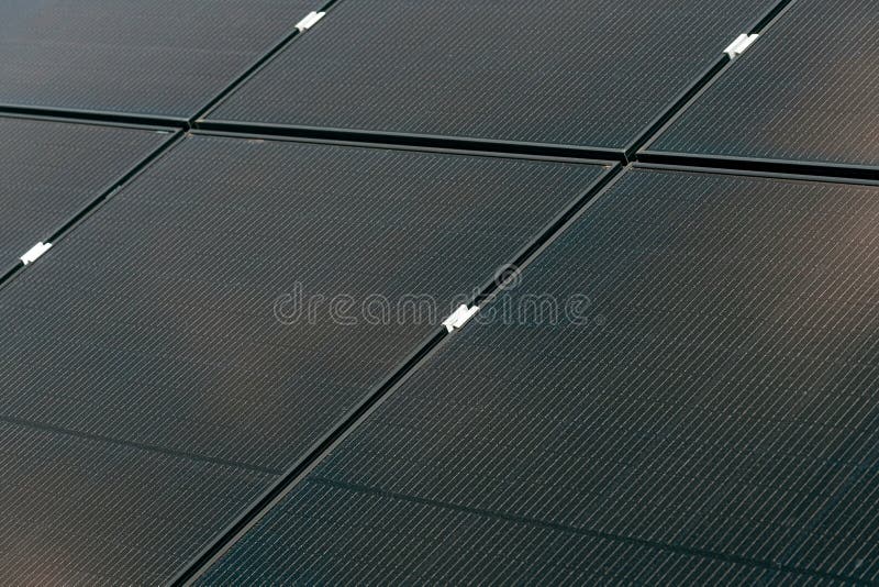 Closeup of Solar Panel Cells Surface. Solar Energy is Renewable and ...