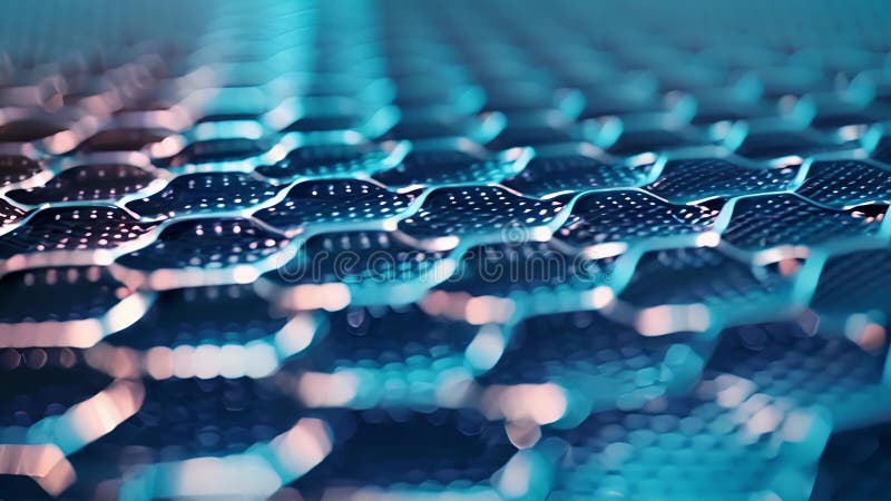 A Closeup of a Solar Panel Made with Nanotechnology with Intricate ...