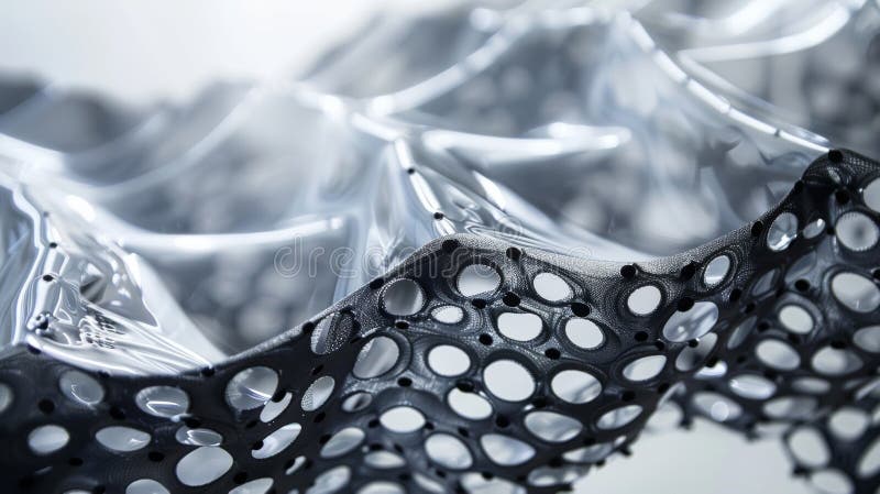 A Closeup of a Solar Panel Made from Recycled Materials Highlighting ...