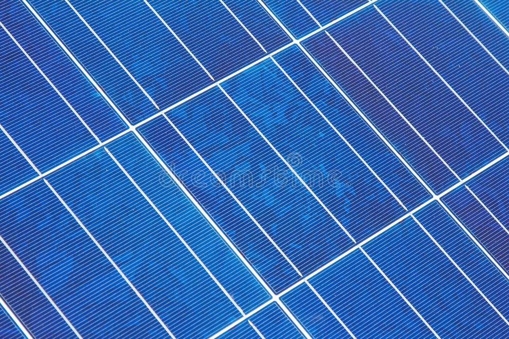 Closeup of a Solar Panel Module Diagonal Stock Photo - Image of ...
