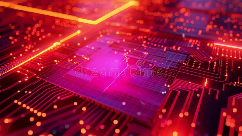 Closeup of a Solar Panel Prototype Featuring Intricate Circuitry and ...