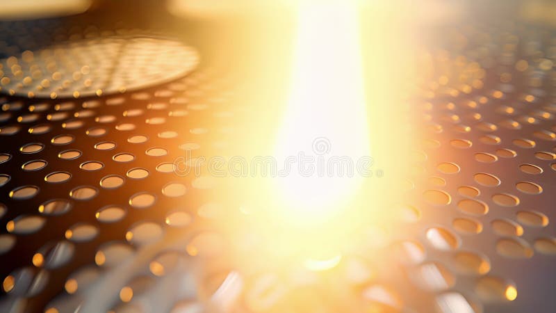 A Closeup of a Solar Panel Prototype Reveals Intricate Patterns and ...