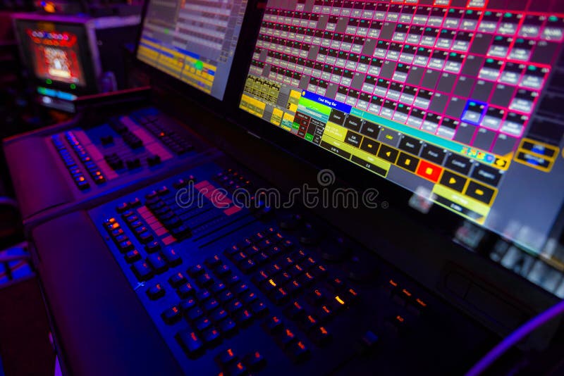 Closeup of Sound Control Panel Stock Photo - Image of musical, musician ...