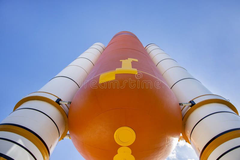 Space Shuttle Atlantis Rocket, Closeup Editorial Image - Image of ...