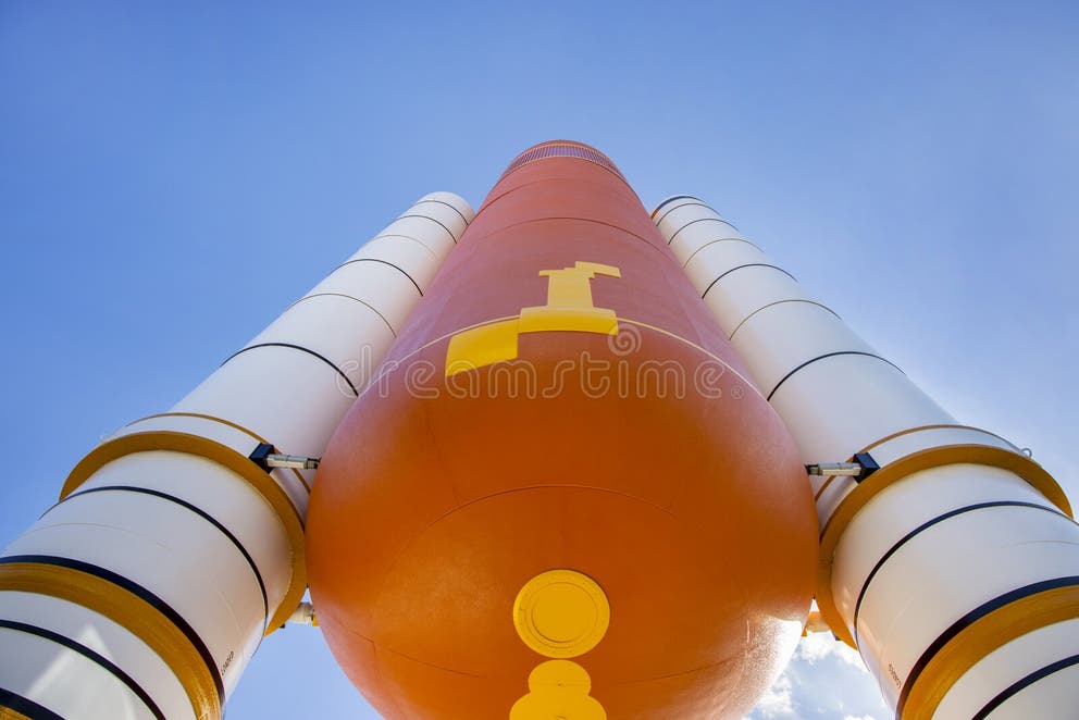 Space Shuttle Atlantis Rocket, Closeup Editorial Image - Image of ...