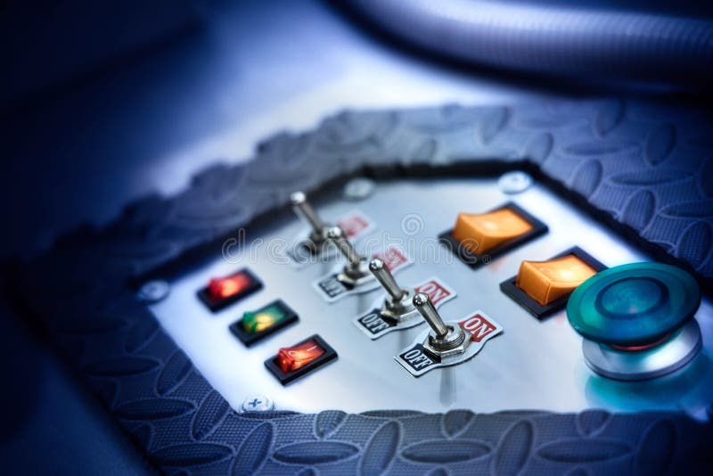 Closeup of a Space Shuttle for Kids Control Panel Stock Photo - Image ...