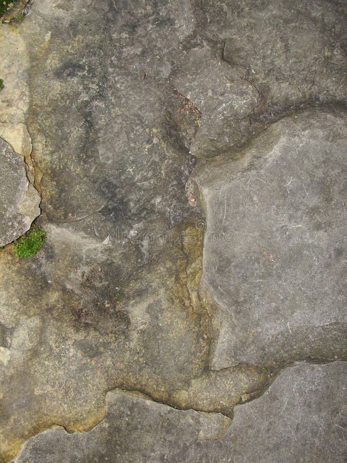 Closeup Split, Cracked Layers of Old Masonry, Limestone. Facing Plates ...