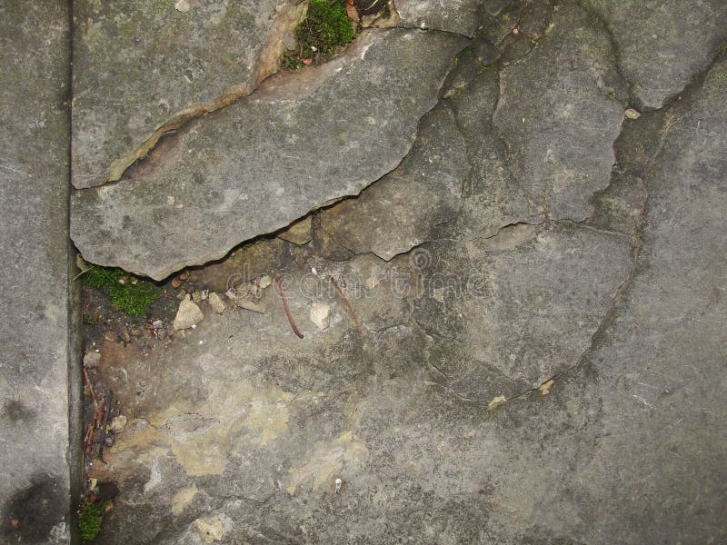 Closeup Split, Cracked Layers of Old Masonry, Limestone. Facing Plates ...