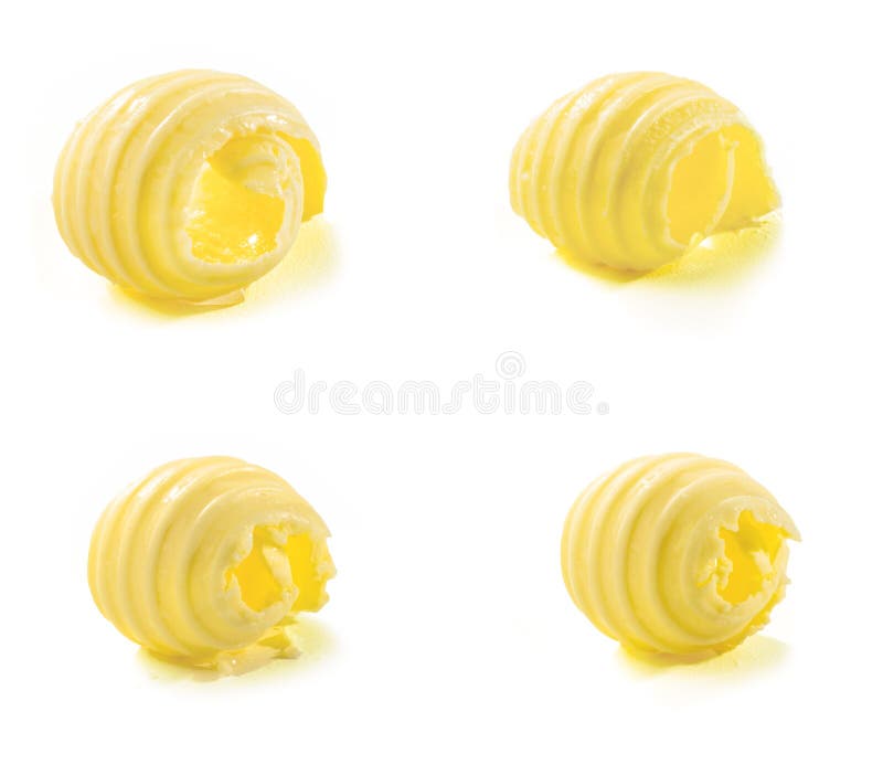 Closeup of a Spoon of Butter, Cut Out on a White Background Stock Image ...