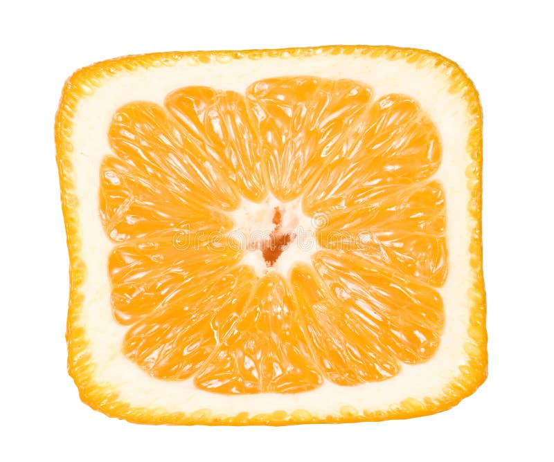 Square Orange Bricks Arranged in a Row and Viewed in Perspective Stock ...