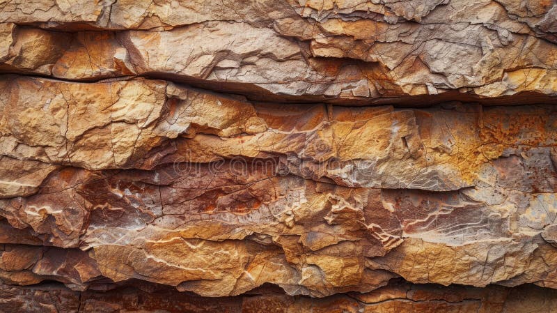 Closeup of Stacked Rocks with Diverse Textures and Brown Shades Stock ...