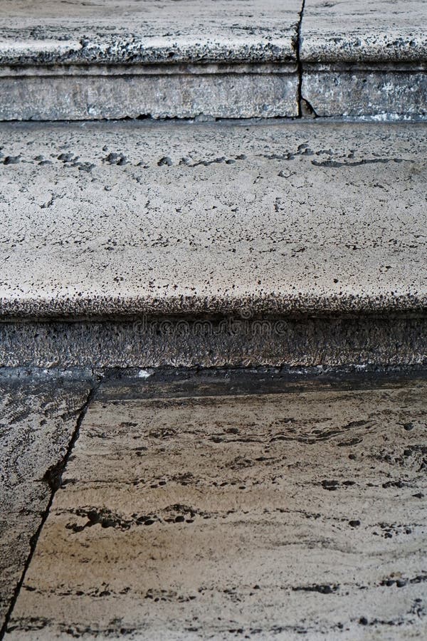 Closeup of a Staircase with Old Stone Steps Stock Photo - Image of ...