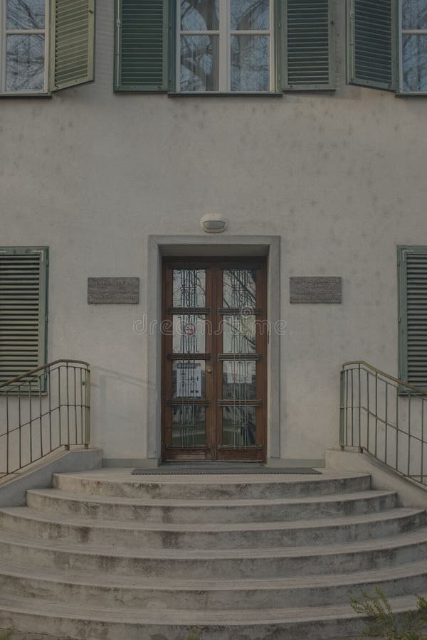 Closeup of a Stairs To the Front Door of a Building Editorial ...