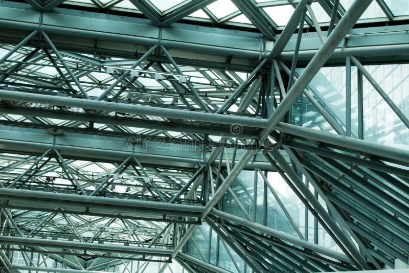 Closeup of Steel Structure Framework Stock Photo - Image of material ...