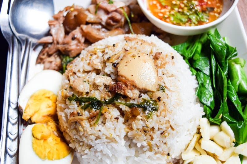 Closeup Stewed Pork Leg on Rice Stock Image - Image of stewed, culture ...