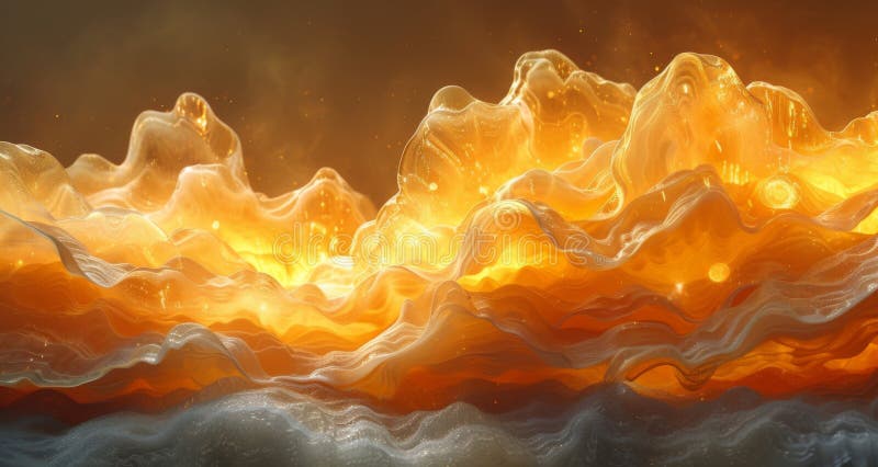 Closeup of a Stirring Flame with Intricate Textures and Layers of Heat ...