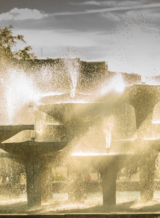 Closeup of Stone Fountain with Dripping Water Stock Photo - Image of ...