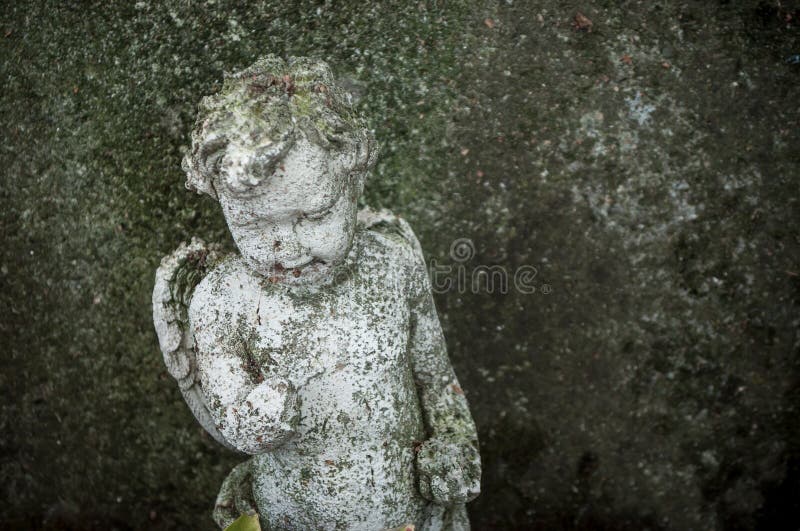 Stoned angel in cemetery stock photo. Image of religion - 99304314