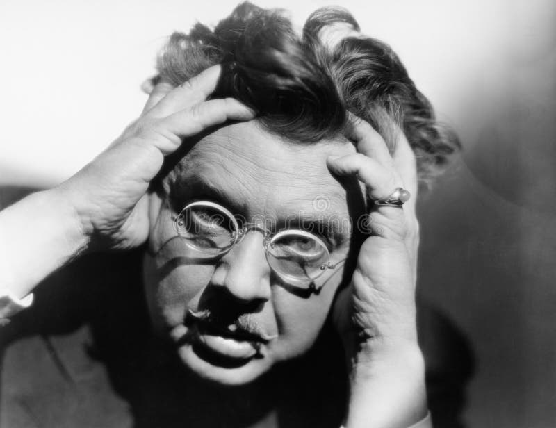 Closeup of Stressed Out Man Stock Photo - Image of bygone, caucasian ...