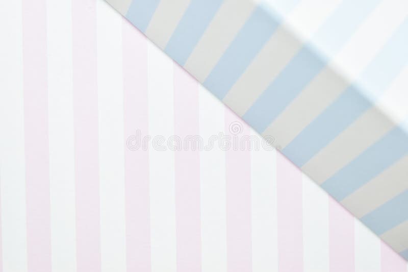 Stripe Pink and Blue Paper Box, Package for Design Stock Image - Image ...