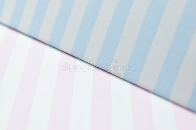 Closeup Striped Pink and Blue Paper Box, Package for Design Stock Image ...