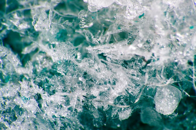 Closeup of the Structure of Ice and Frost Stock Photo - Image of ...